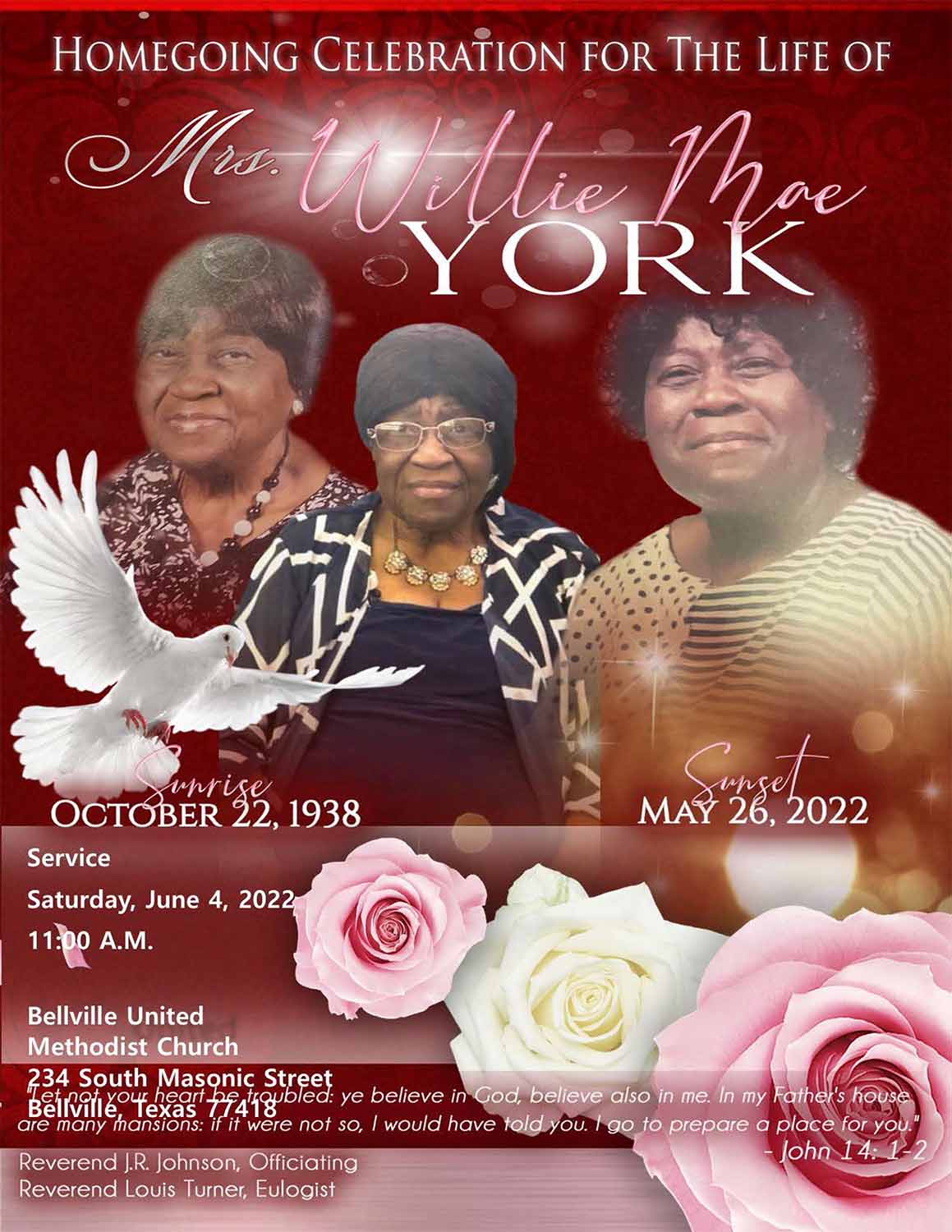 Willie Mae York 1938 – 2022 - Obituary Printing Willie Mae York 1938 – 2022 - Obituary Printing